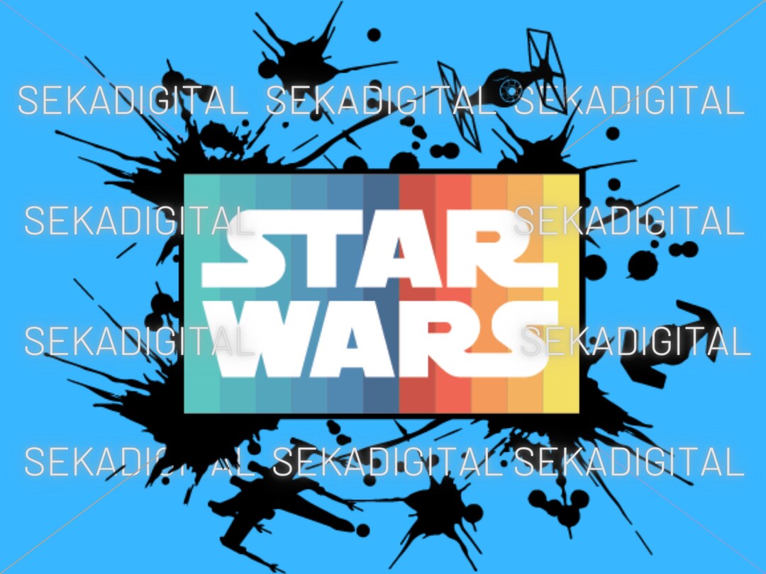 Star Wars Digital Png Svg, Starwars Sticker PNG, Clipart Vector Style ...
