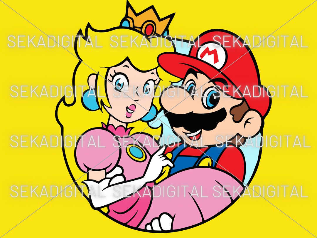 Super Mario Princess Png Svg Princesa Super Mario Png Mario - Etsy México
