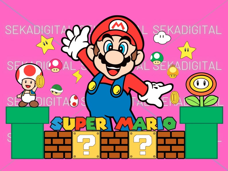 Super Mario Png, Mario Svg, Super Mario Digital Files Svg Png, Mario ...