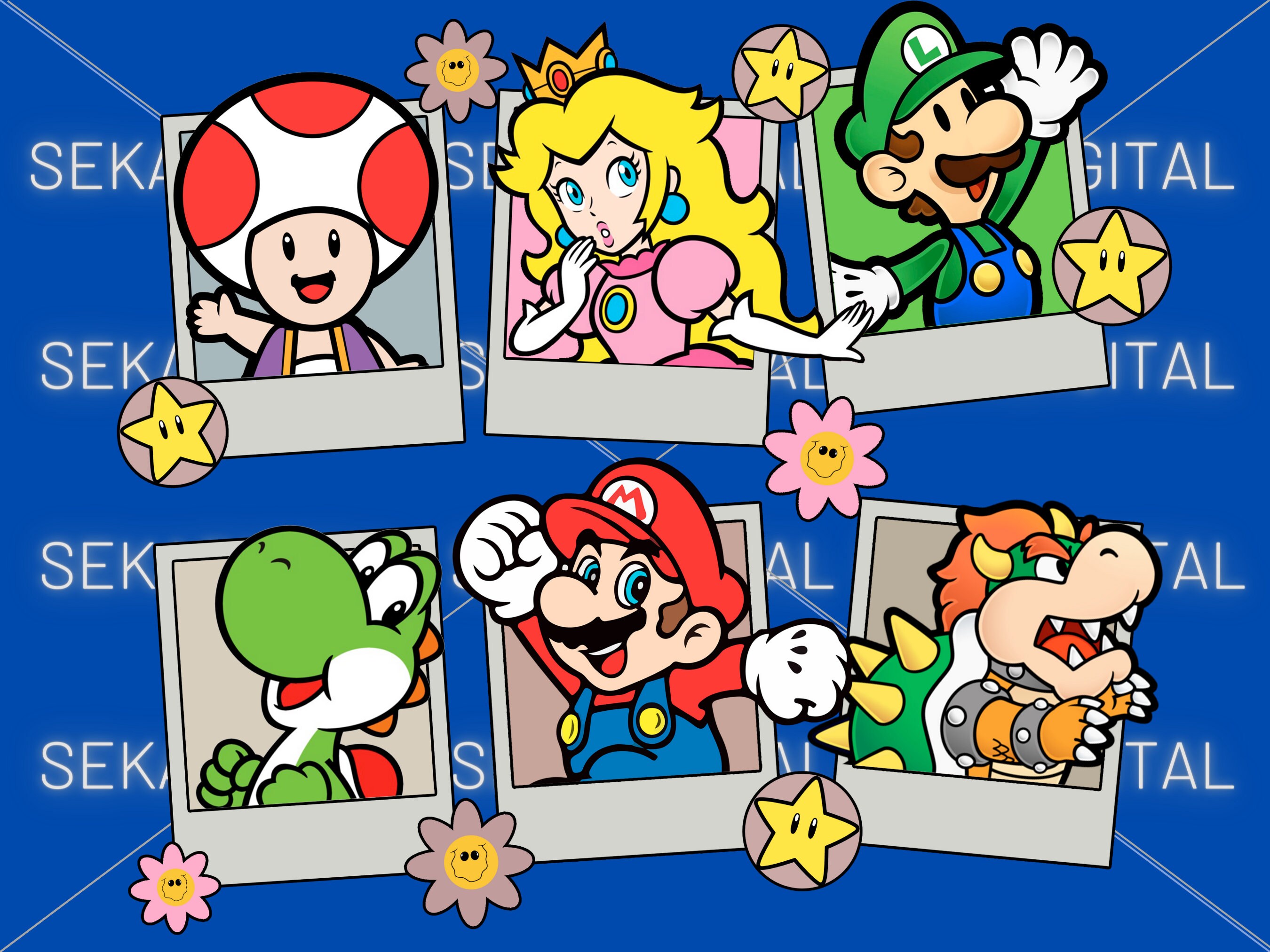 Super Mario Family Png Svg, Super Mario Png, Mario Svg,super Mario ...