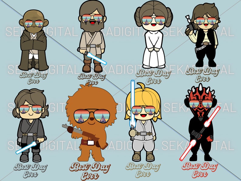 Star Wars Digital Png Svg Starwars Sticker PNG Clipart - Etsy