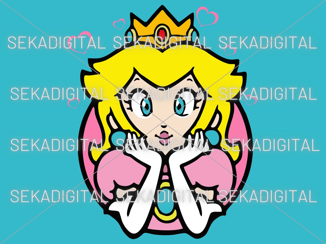 Princess Mario PNG SVG, Princess Mario , Super Mario Princess Png Svg ...