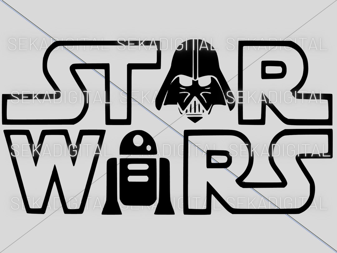 Star Wars Digital Png Svg, Starwars Sticker PNG, Clipart Vector Style ...