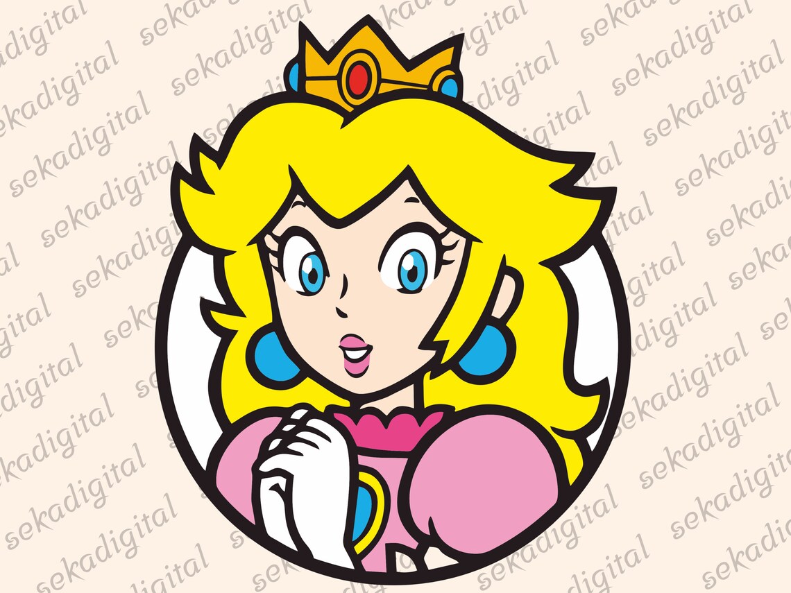 Princess Mario PNG SVG, Princess Mario , Super Mario Princess Png Svg ...