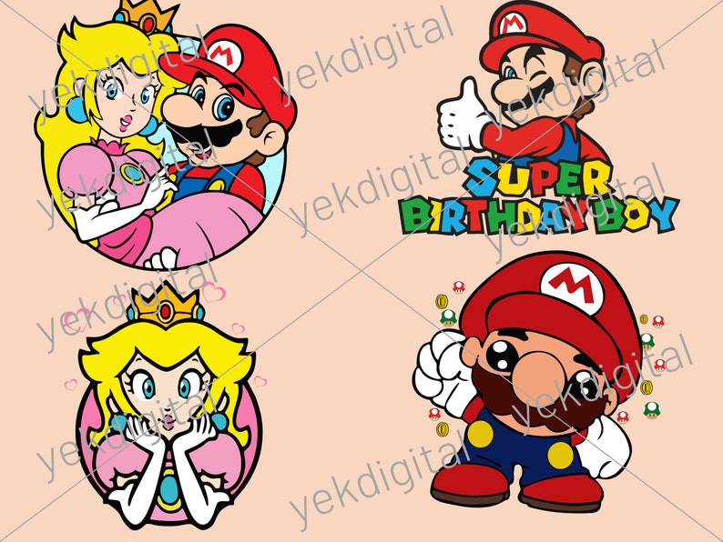Super Mario Png, Mario Svg, Princess Svg, Super Mario Princess Png ...