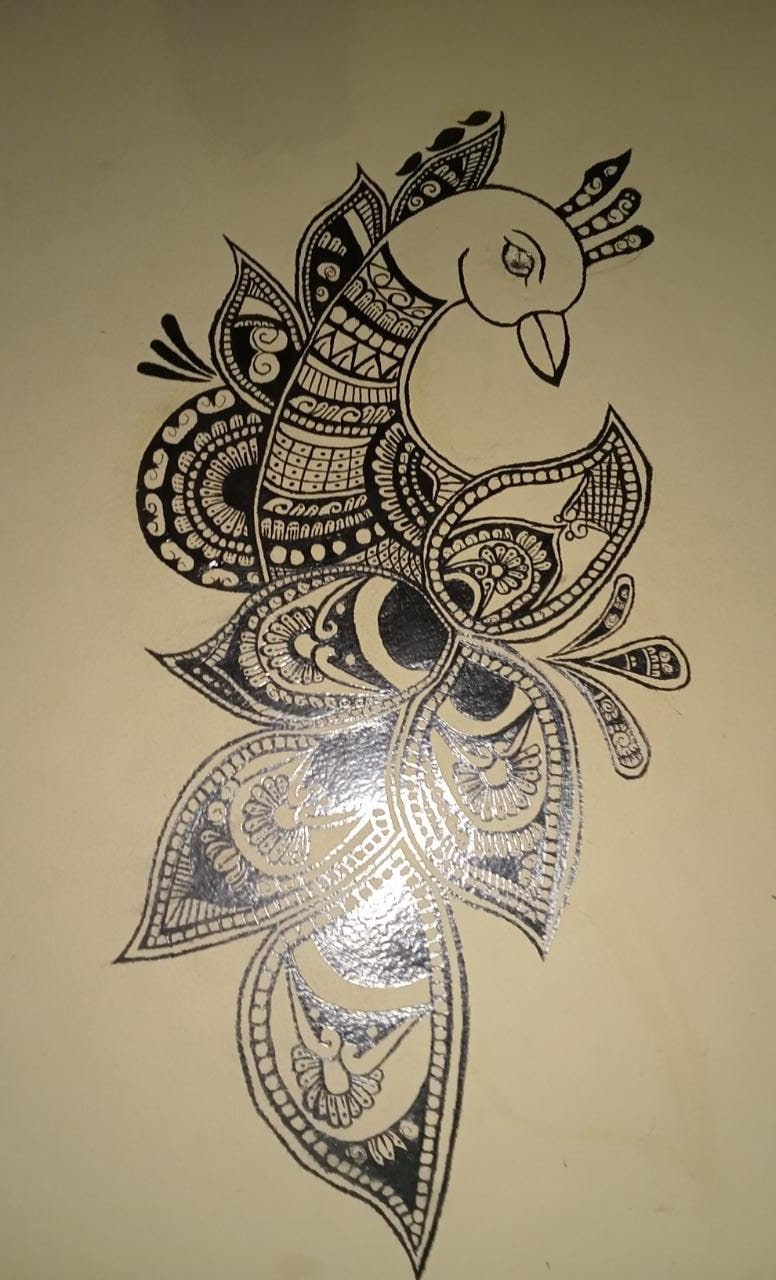 It's Hand Made Pencil Sketch With Glitter Pen - Etsy