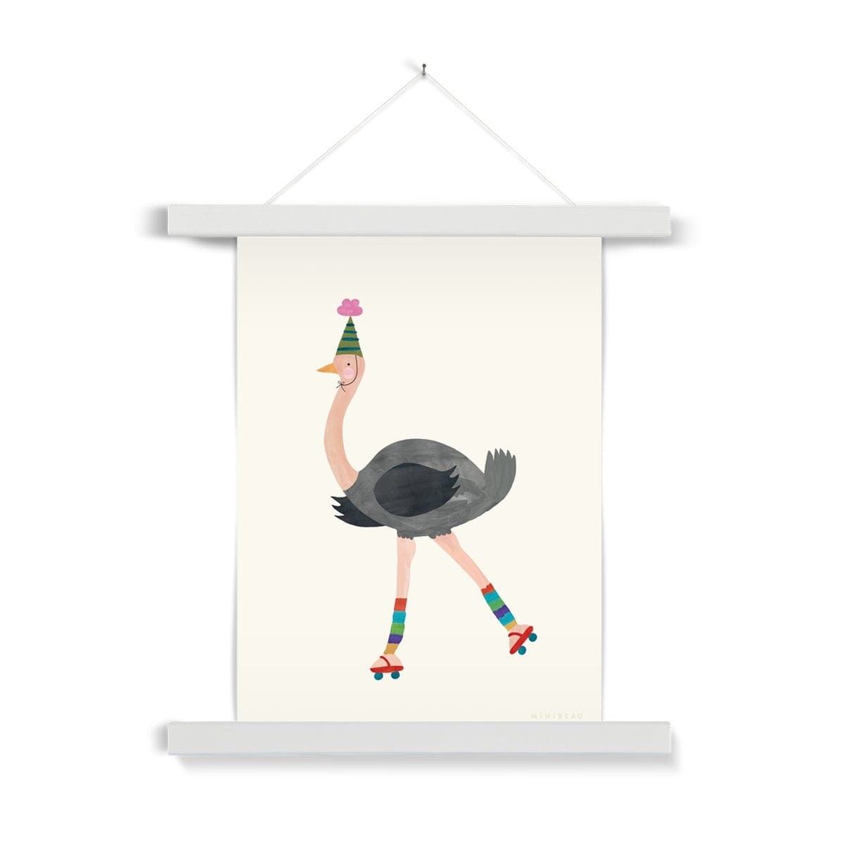 Fun Kids Art Print the Party Ostrich Art Print is Perfect for Adding a ...