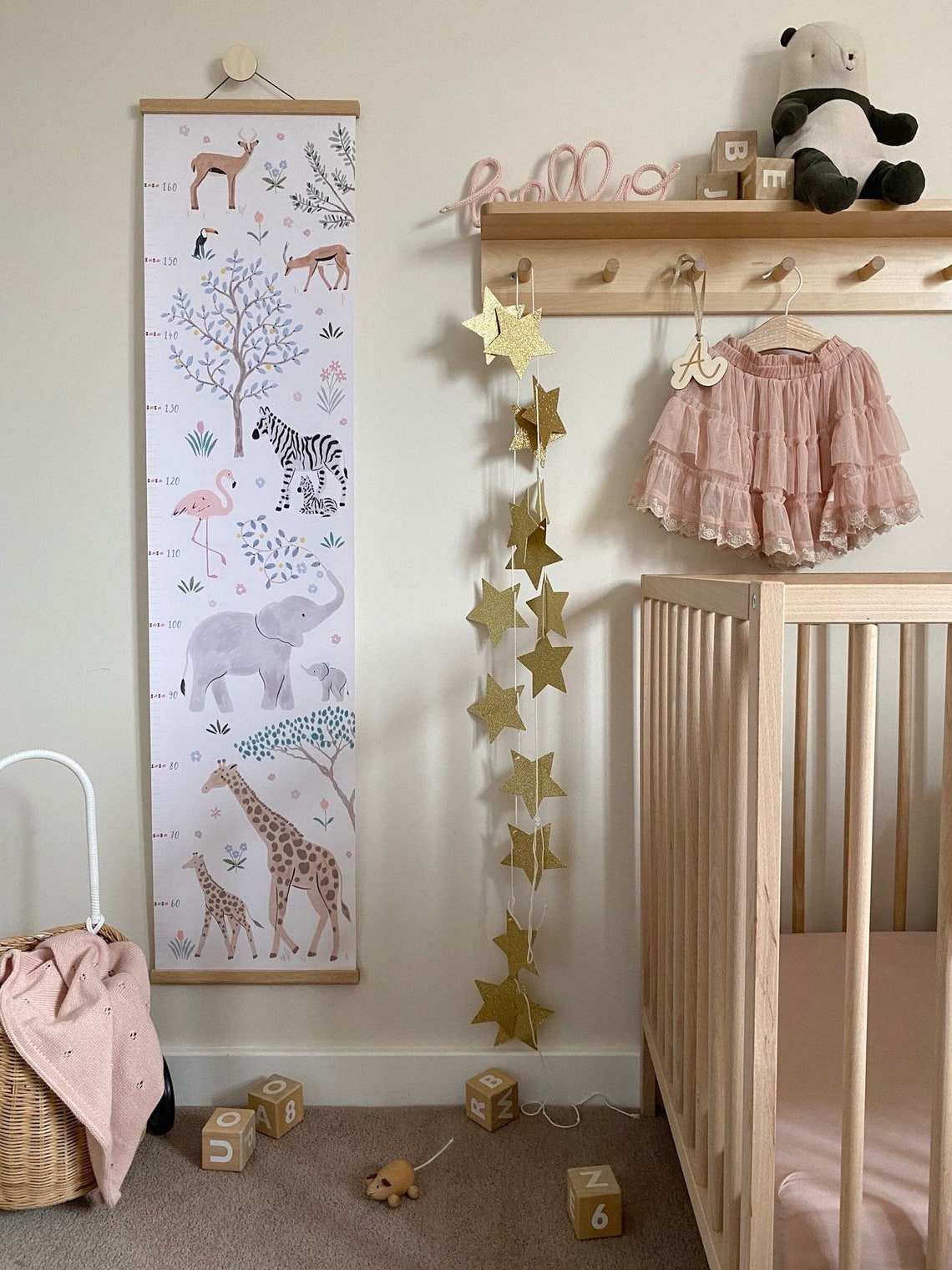 Beautiful Height Chart - Pretty Safari Growth Chart - Perfect From ...