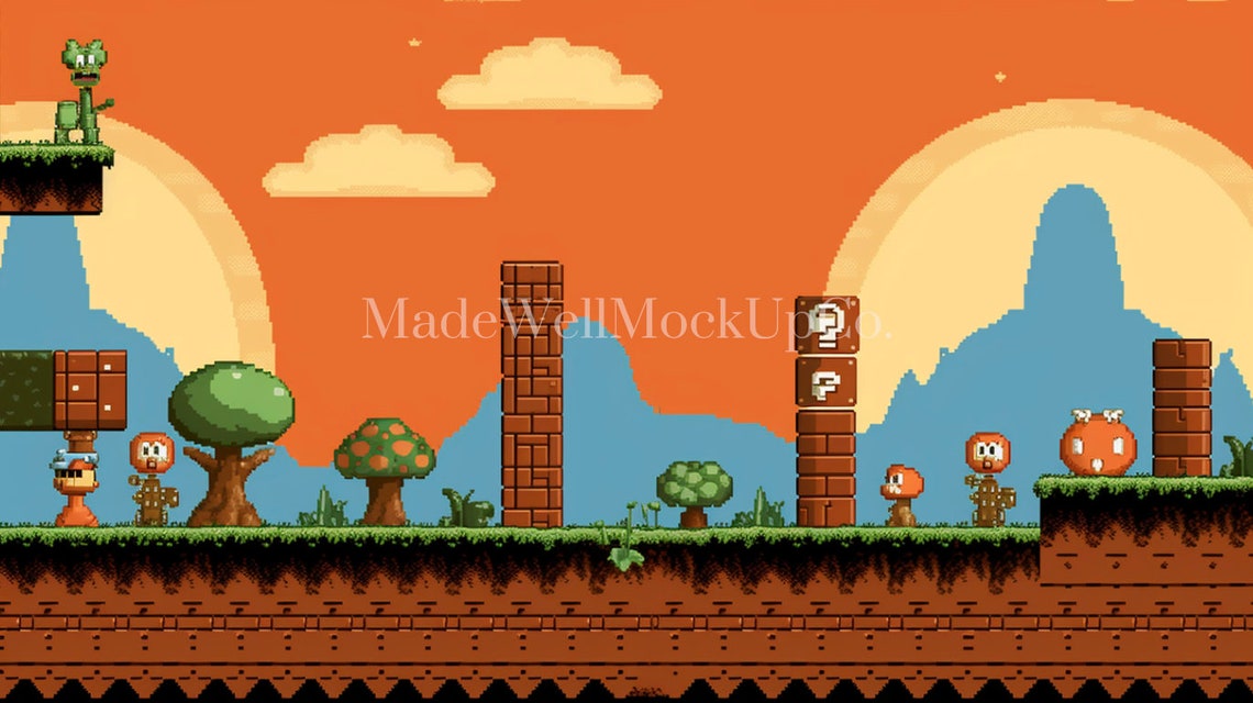 90s Background Bundle, 90s Zoom Background, Video Game Background ...