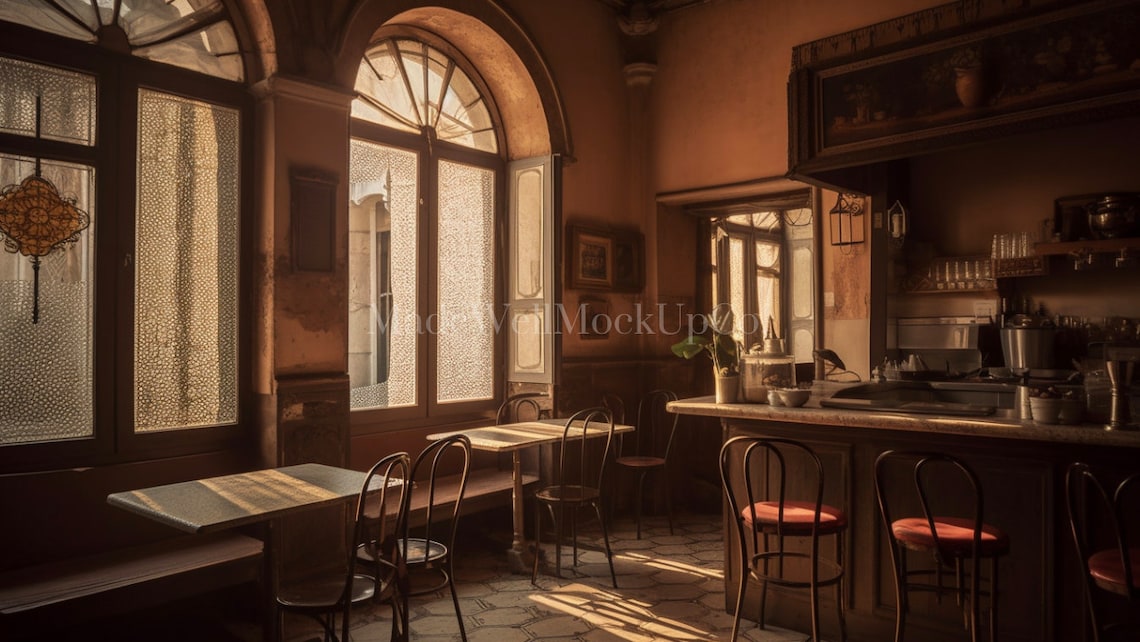 Virtual Background Cafe, Zoom Virtual Background, Zoom Background Cafe ...