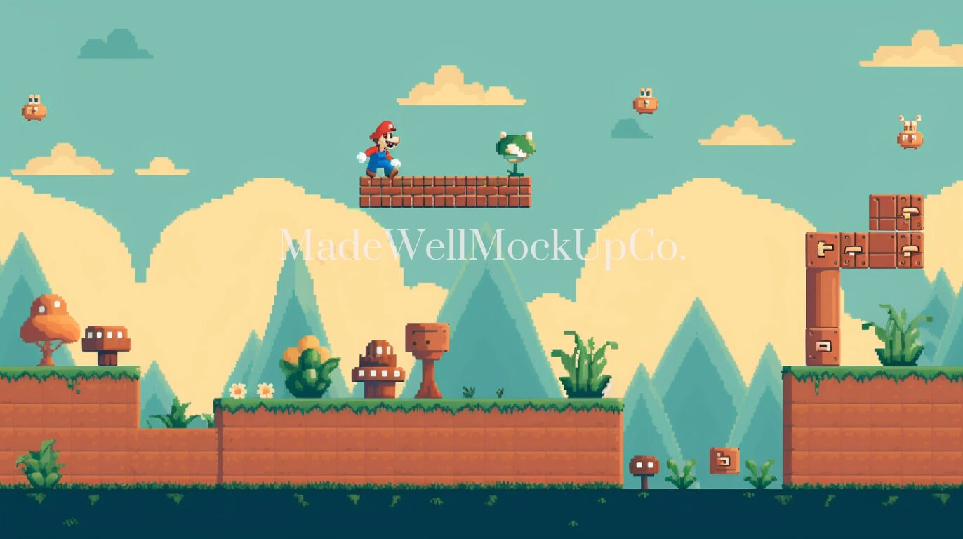 90s Background Bundle, 90s Zoom Background, Video Game Background ...