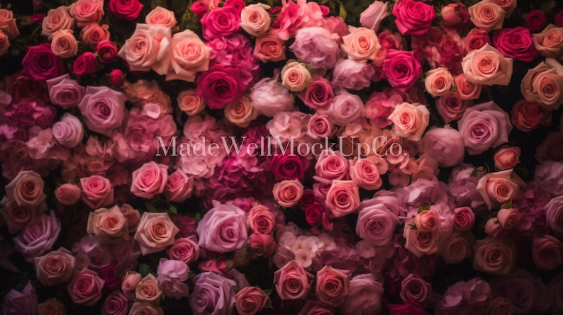 Mock up Bundle, Floral Zoom Background, Zoom Background Plants, Zoom ...