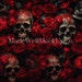 Floral Zoom Background, Zoom Backgrounds Roses, Zoom Background Skulls ...