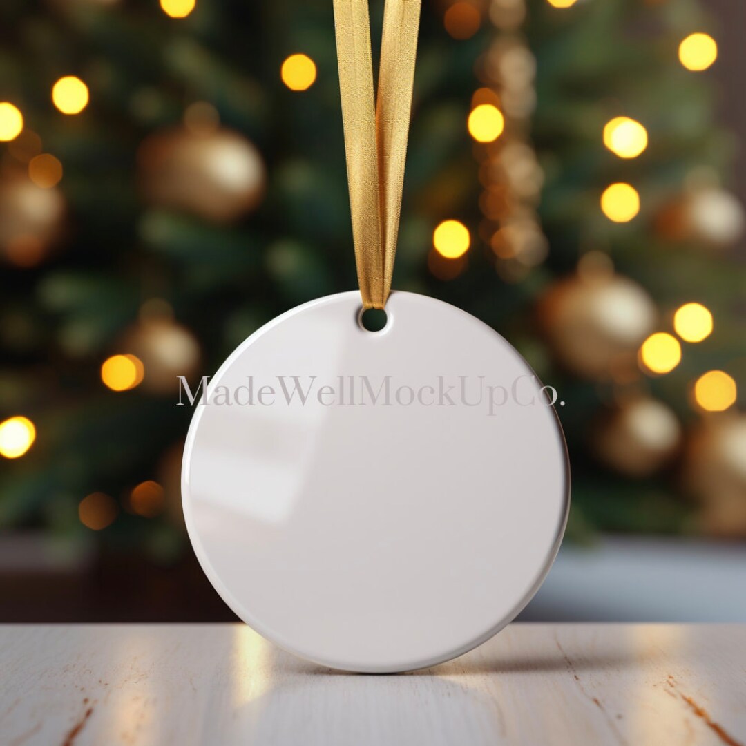 Mock up Bundle, Ornament Mock Up, Round Ornament Mock Up, Christmas ...
