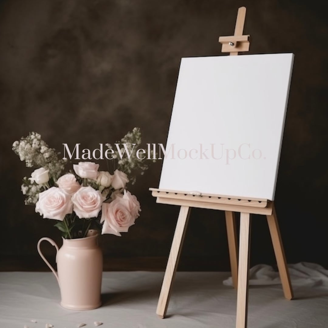Easel Mockup, Easel Mock Up, Mockup Easel, Poster Mockup, Canvas Mockup ...