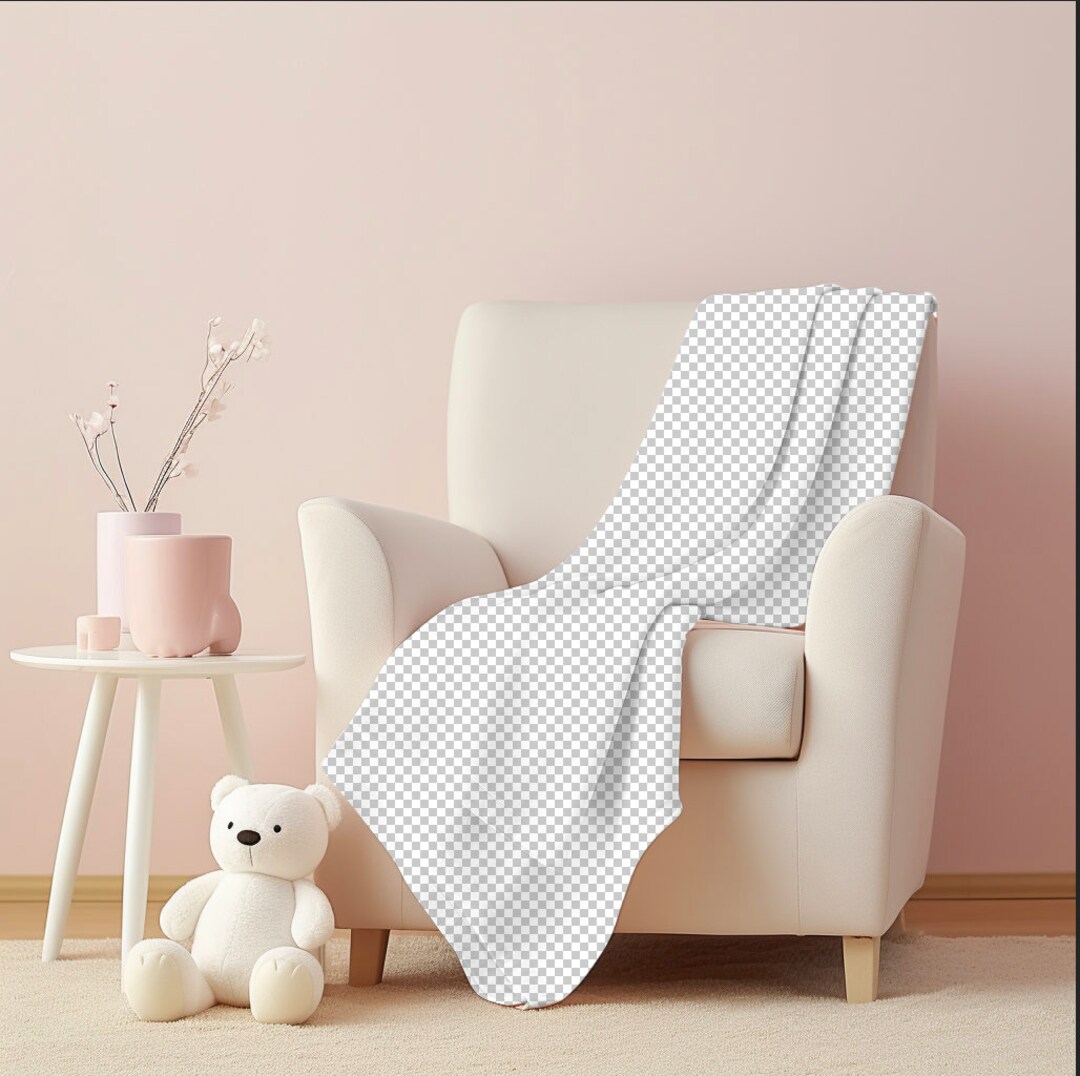 Blanket Mockup Canva, Canva Overlay Mock Up, Blanket Mock Up, Kids ...