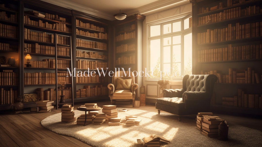 Zoom Background Library, Zoom Backgrounds Bookcase, Zoom Background ...