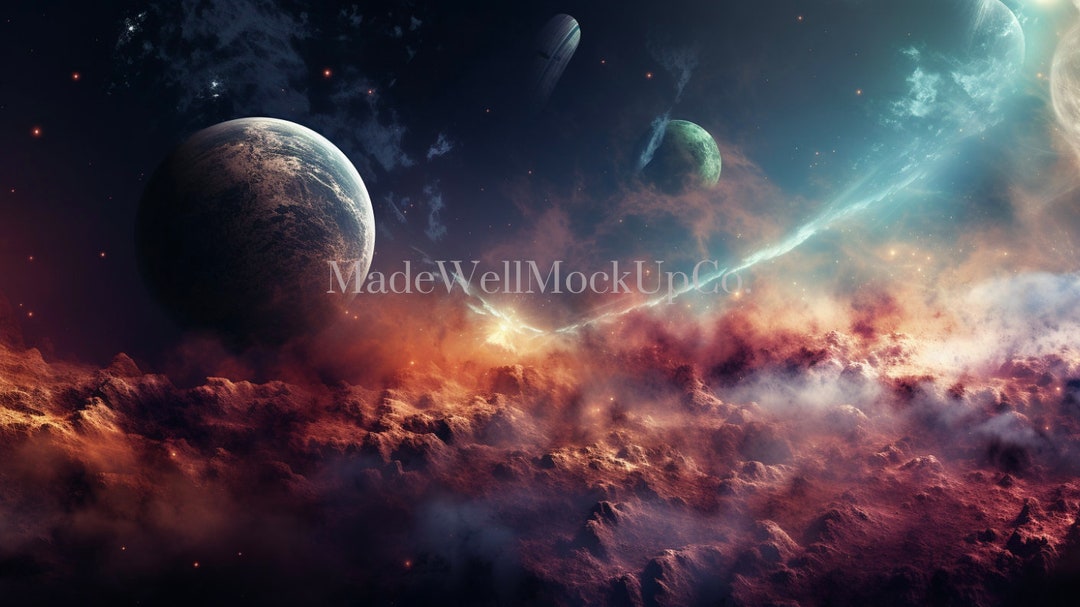 Mock up Bundle, Zoom Background, Space Background, Zoom Background ...