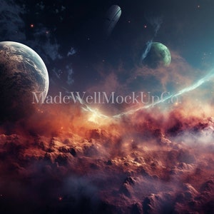 Mock up Bundle, Zoom Background, Space Background, Zoom Background ...