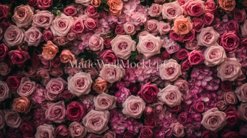 Mock up Bundle, Floral Zoom Background, Zoom Background Plants, Zoom ...