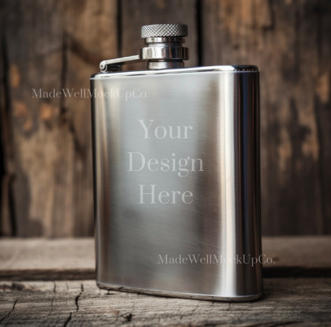 Flask Mockup, Flask Mock Up, Mockup Flask, Mock up Flask, PSD Flask ...