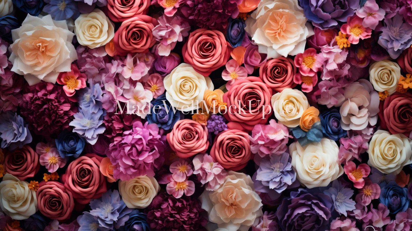 Mock up Bundle, Floral Zoom Background, Zoom Background Plants, Zoom ...