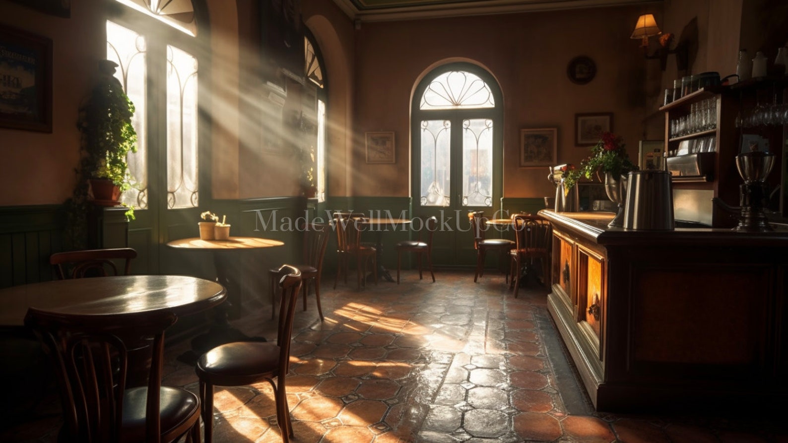 Virtual Background Cafe, Zoom Virtual Background, Zoom Background Cafe ...