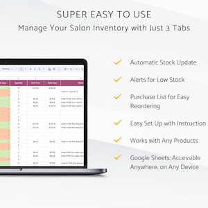 Salon Inventory Spreadsheet, Nail Salon Inventory Template, Business ...