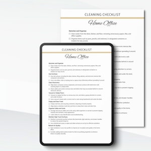 Home Cleaning Checklist: Room-by-room Cleaning Plan (printable PDF) - Etsy