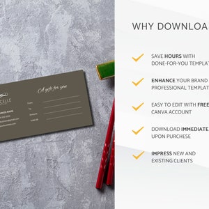 Editable Gift Voucher Template, Gift Certificate Template, Modern Gift ...