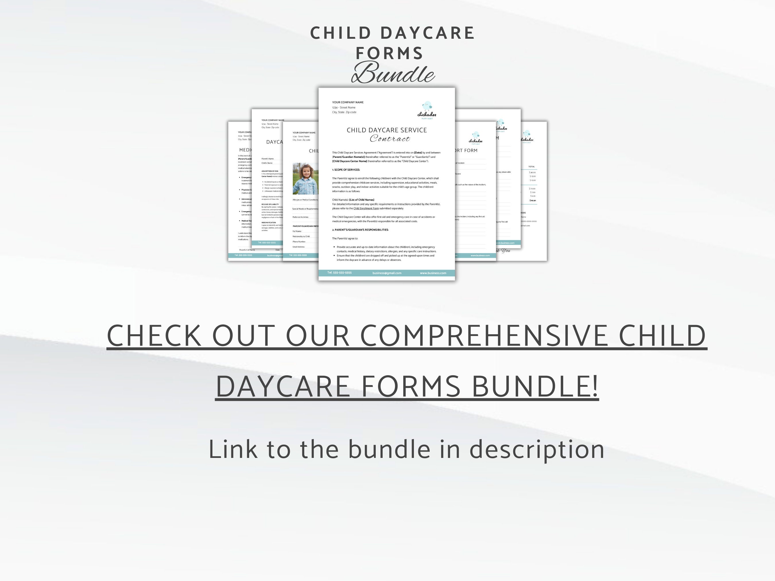 Daycare Liability Waiver Template: Editable Childcare Form (A4, US ...