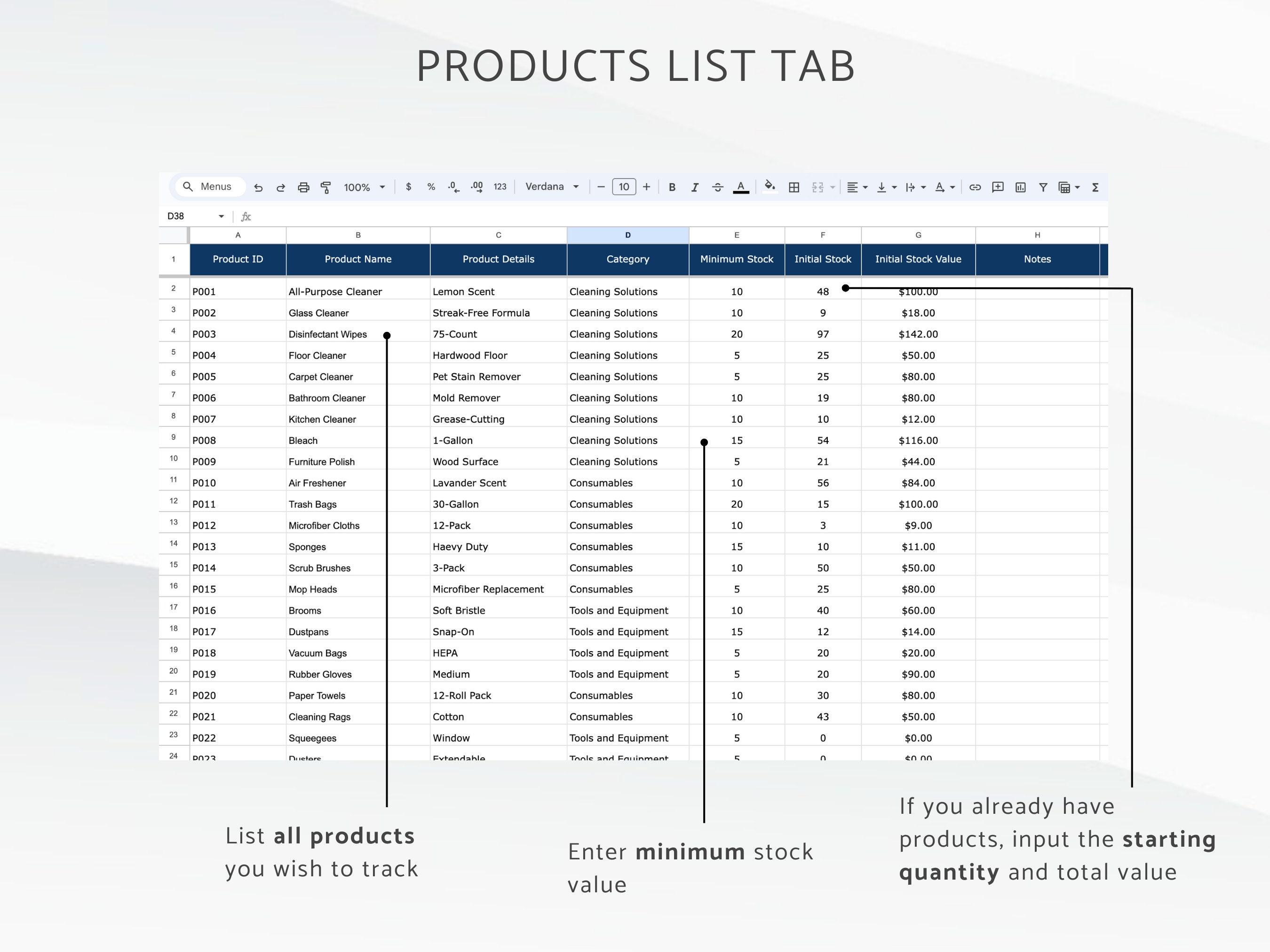Easy Inventory Tracker: Google Sheets Template - Etsy