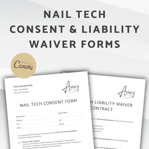 Nail Tech Photo Release Form - Etsy