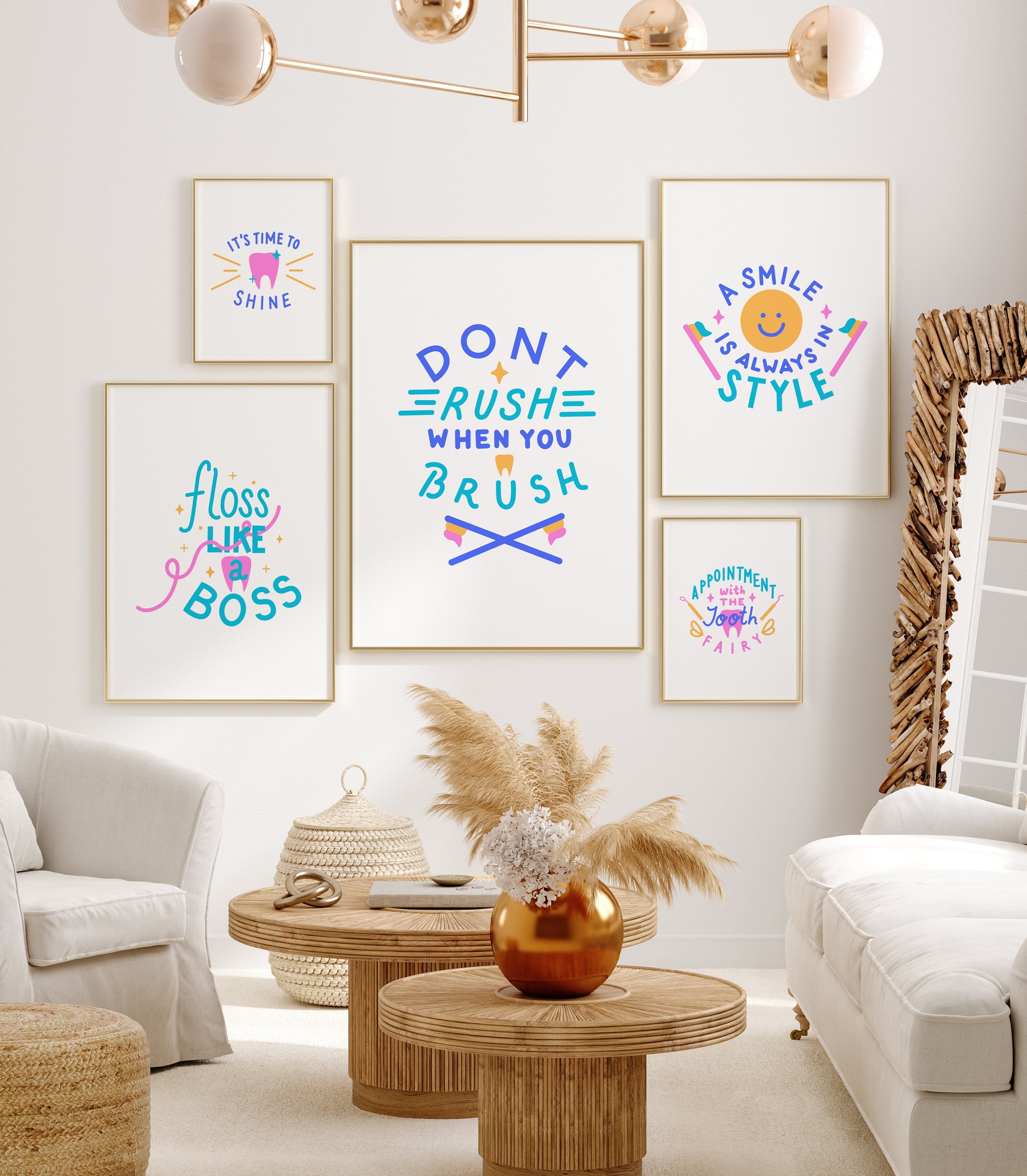 Dentist Sayings Prints Set of 5, Funny Dental Quotes Posters, Dentistry ...