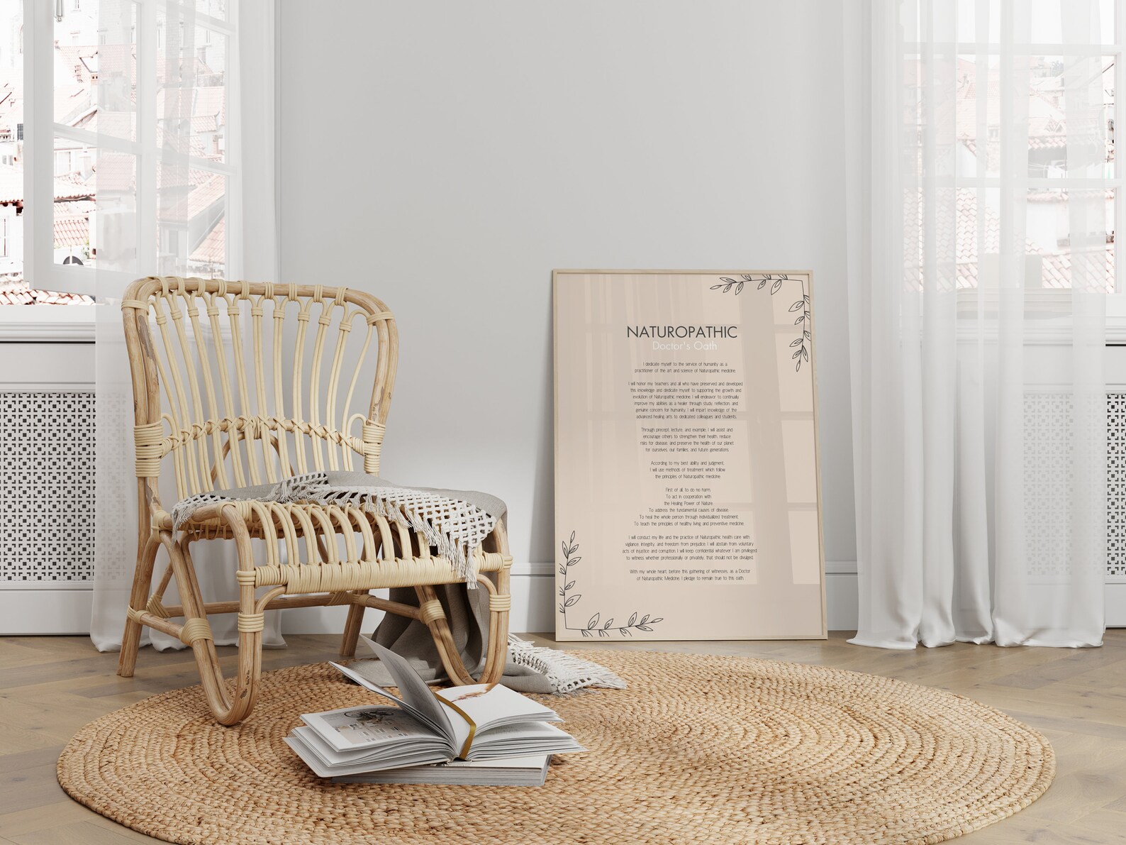 Naturopathic Doctor's Oath Art Print, Naturopath Oath Poster ...