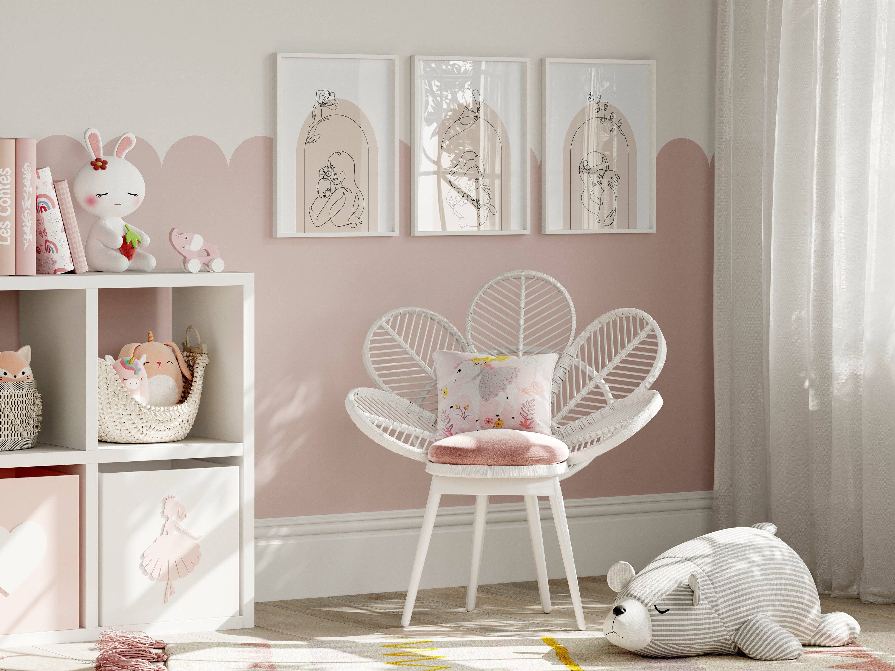 Mother and Baby Prints Set of 3, Motherhood Art Print, New Baby Poster ...