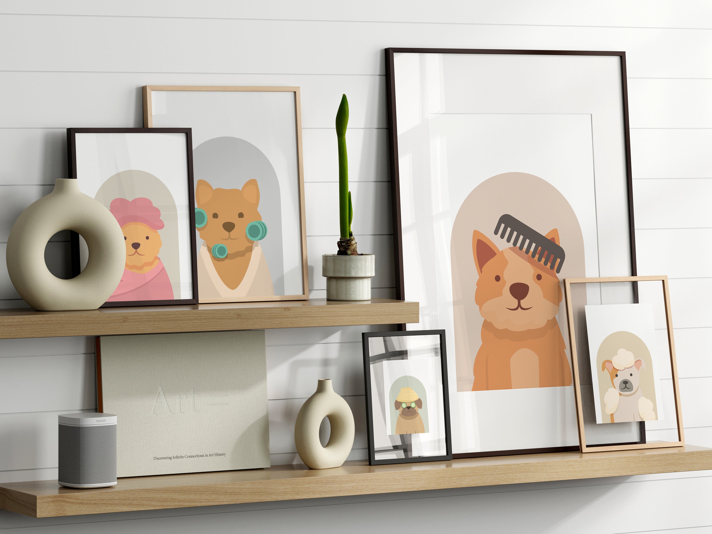 Dog Grooming Prints Set of 5, Dog Cat Grooming Salon Decor, Pet Groomer ...