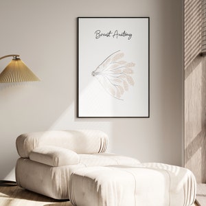Breast Anatomy Art Print, Lactation Consultant Gift (digital Download ...