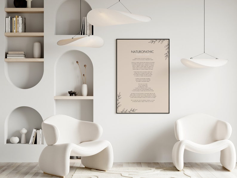 Naturopathic Doctor's Oath Art Print, Naturopath Oath Poster ...