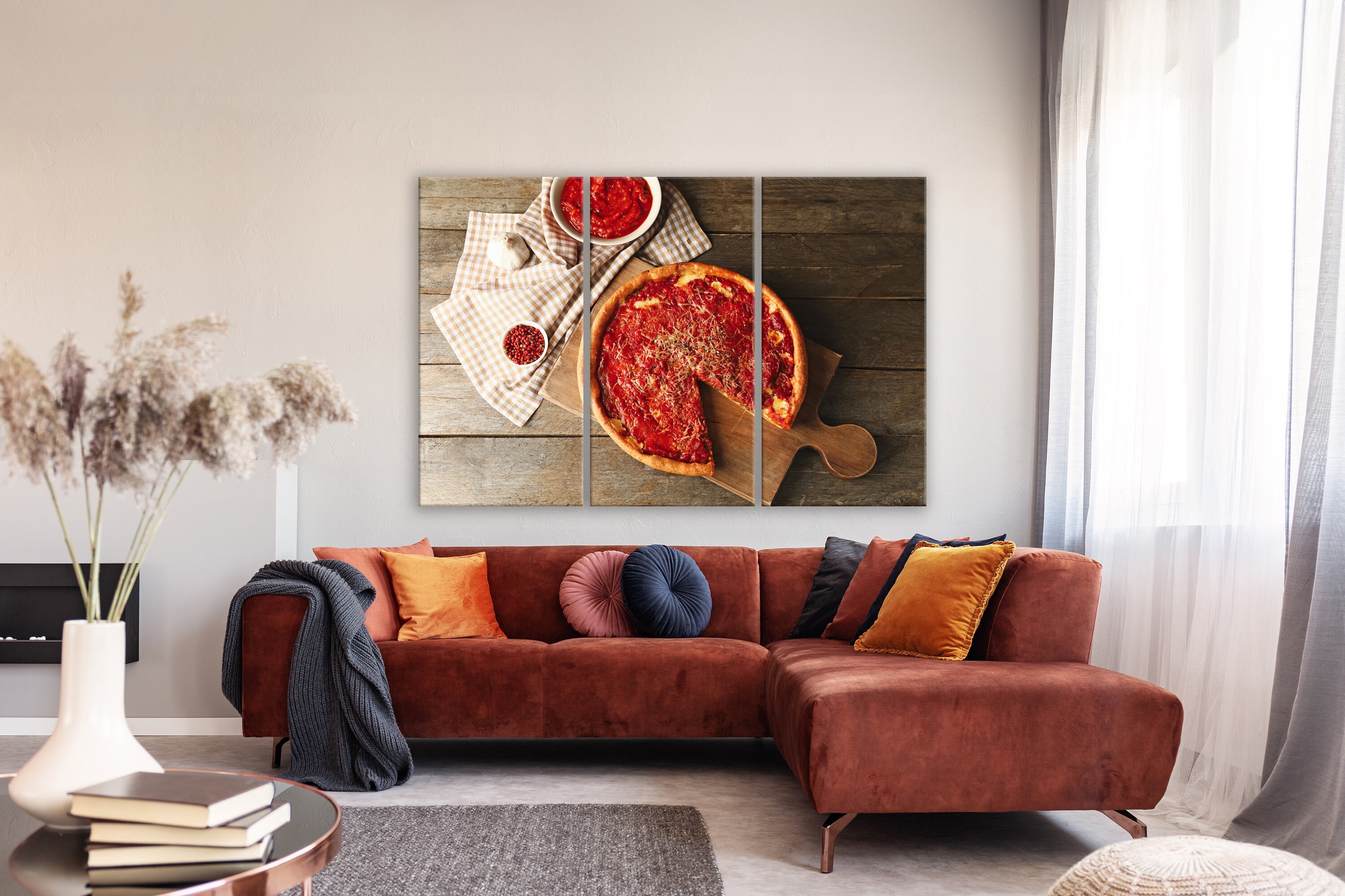 Chicago Deep-dish Pizza Cheesy Masterpiece Chicago Style Stuffed Pizza ...