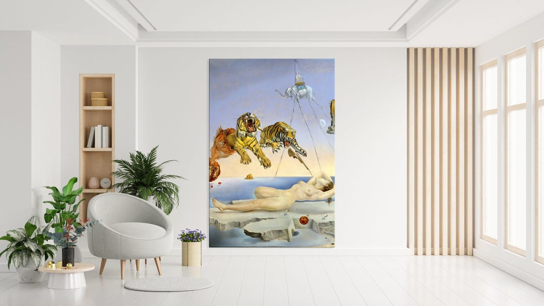 Dream Caused by a Flight of a Bee Salvador Dali Reproduction Wall Art ...