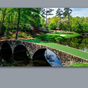 Golf Course Art Print: Masters Green Landscape (canvas, Various Sizes ...