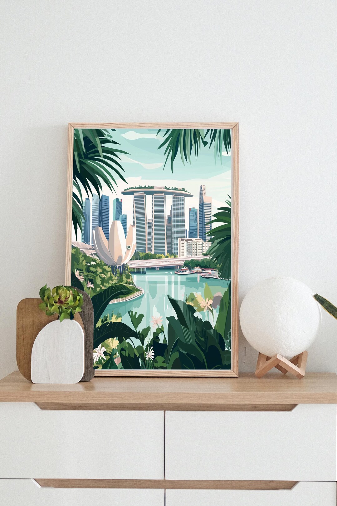 Singapore, Poster, Wall Art, Colourful, Gift, Souvenir - Etsy