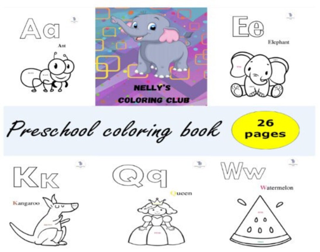 Kids Coloring Book by Nelly’s Coloring Club - Etsy