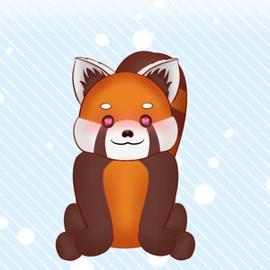 Live2d Red Panda Vtuber Fully Rigged ( Simple ) - Etsy