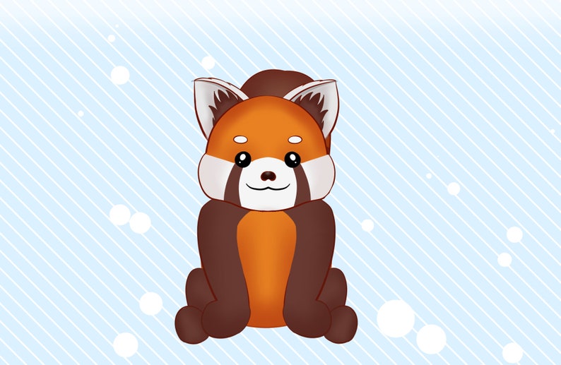 Live2d Red Panda Vtuber Fully Rigged ( Simple ) - Etsy