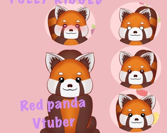 Customizable Vtuber - Brown Bear, Panda, Red Panda, RGB, Polar, Black ...