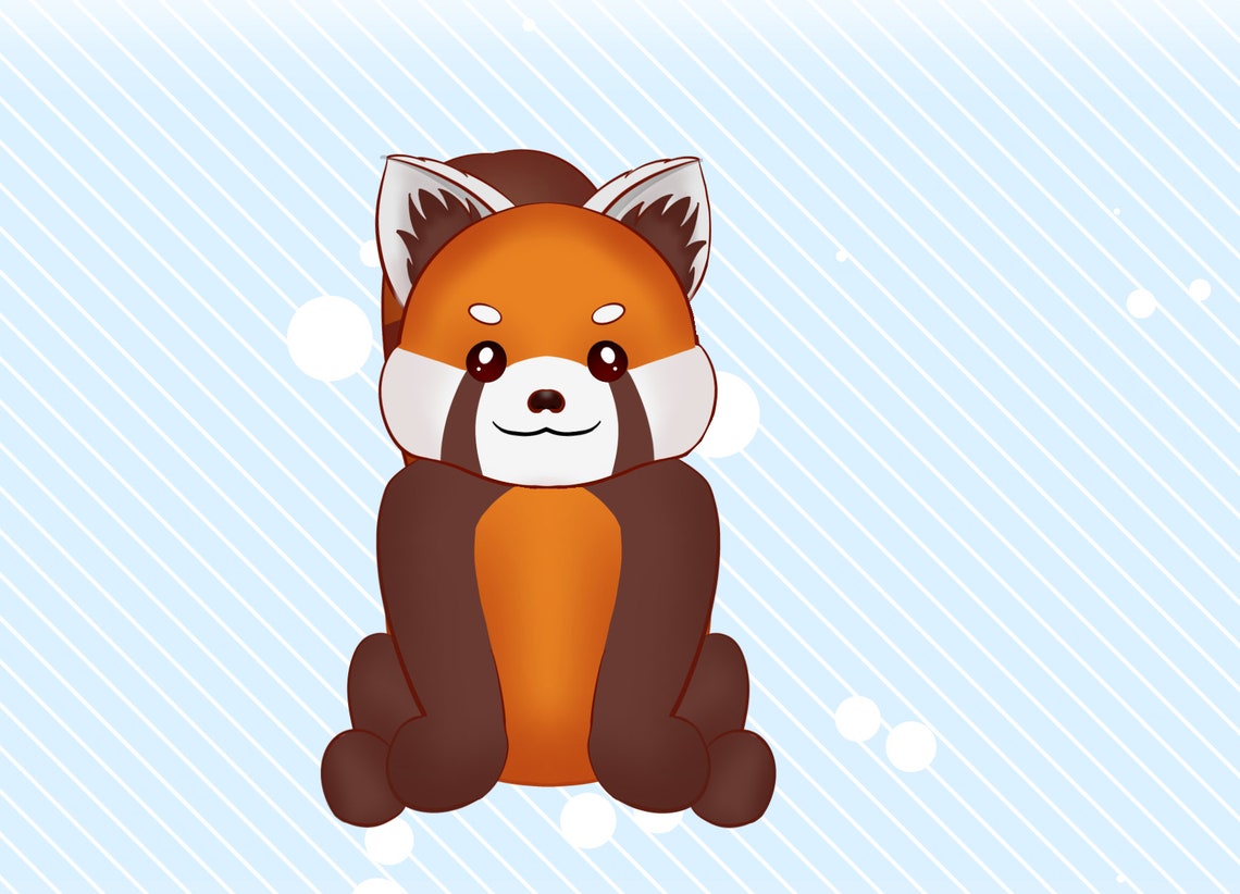 Live2d Red Panda Vtuber Fully Rigged ( Simple ) - Etsy