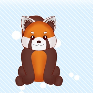Live2d Red Panda Vtuber Fully Rigged ( Simple ) - Etsy