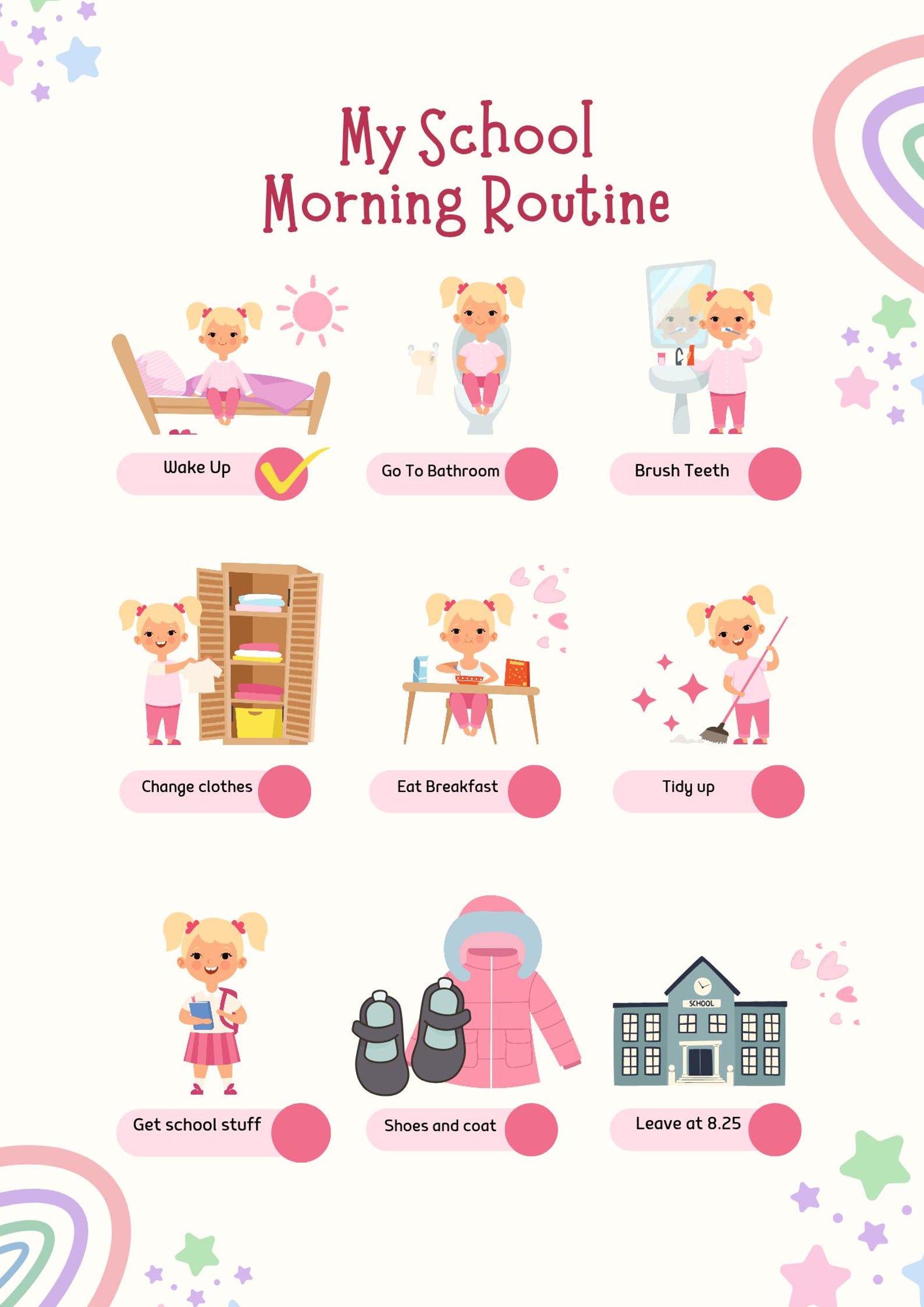 Daily Routine Planner Template | Printable and Digital Instant Download ...